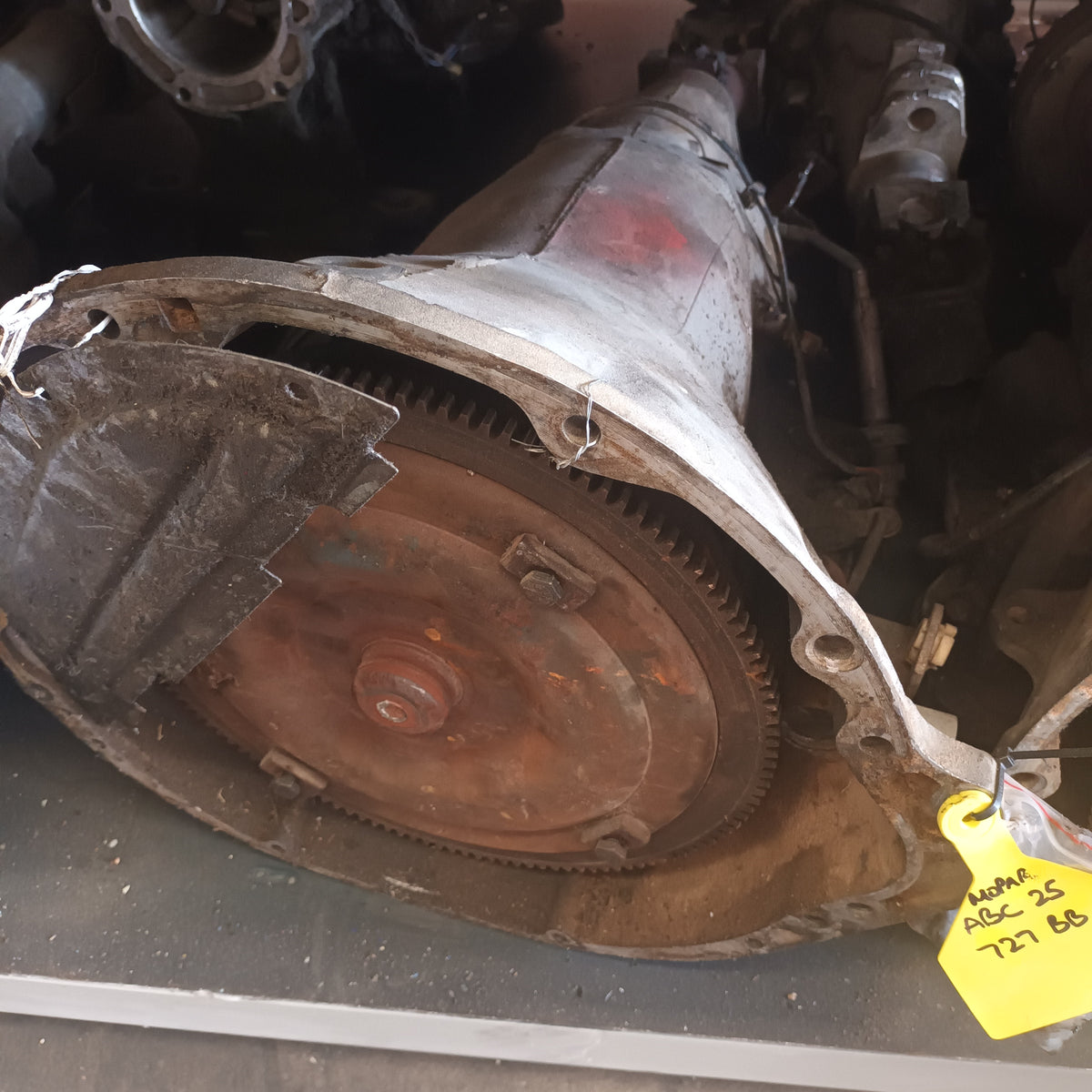 CHRYSLER TRANSMISSION 727 BB SHORT TAIL FIXED YOKE IN REBUILDABLE COND ...