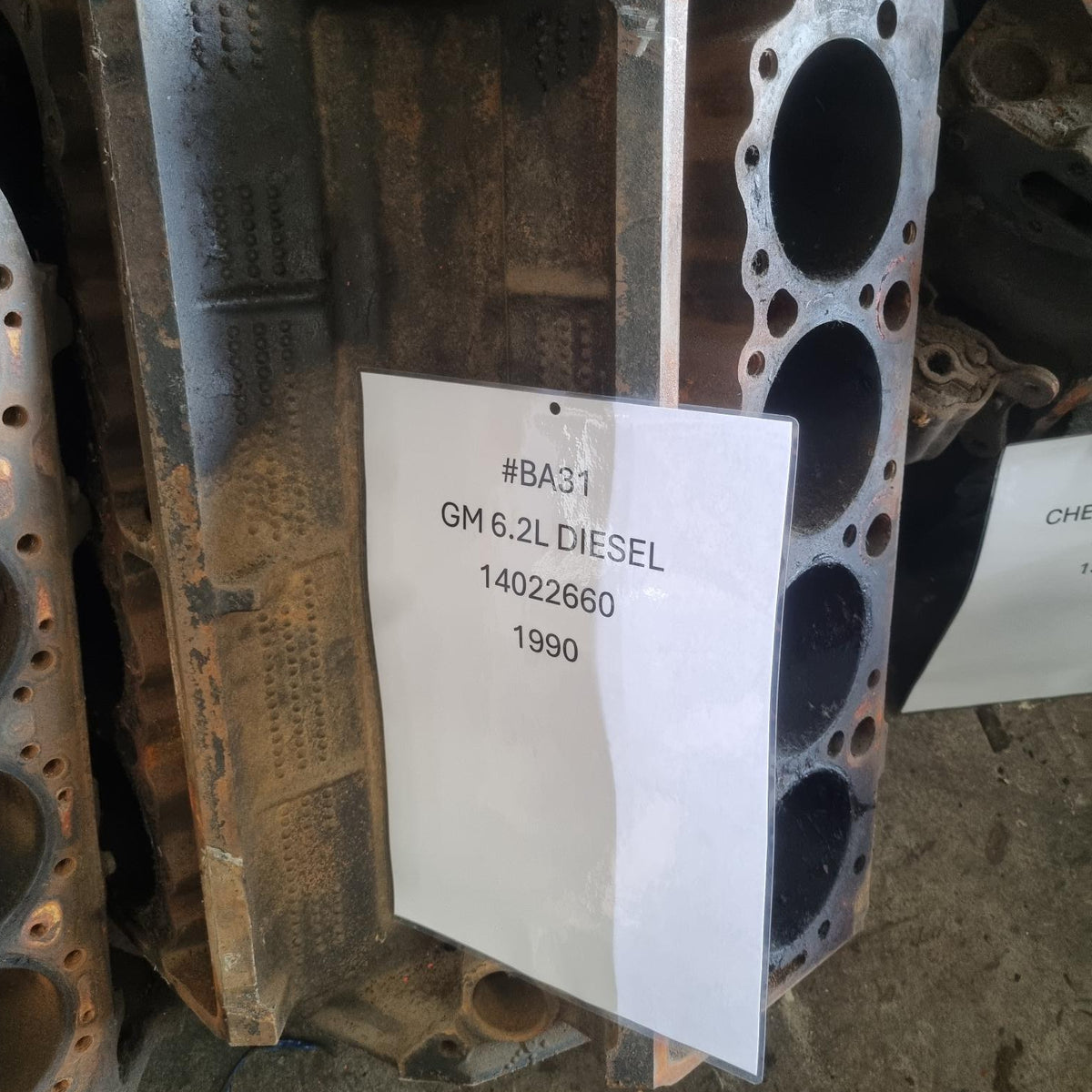 GM 6.2 DIESEL BLOCK CASTING 14022660 1990 USED – Silvester V8