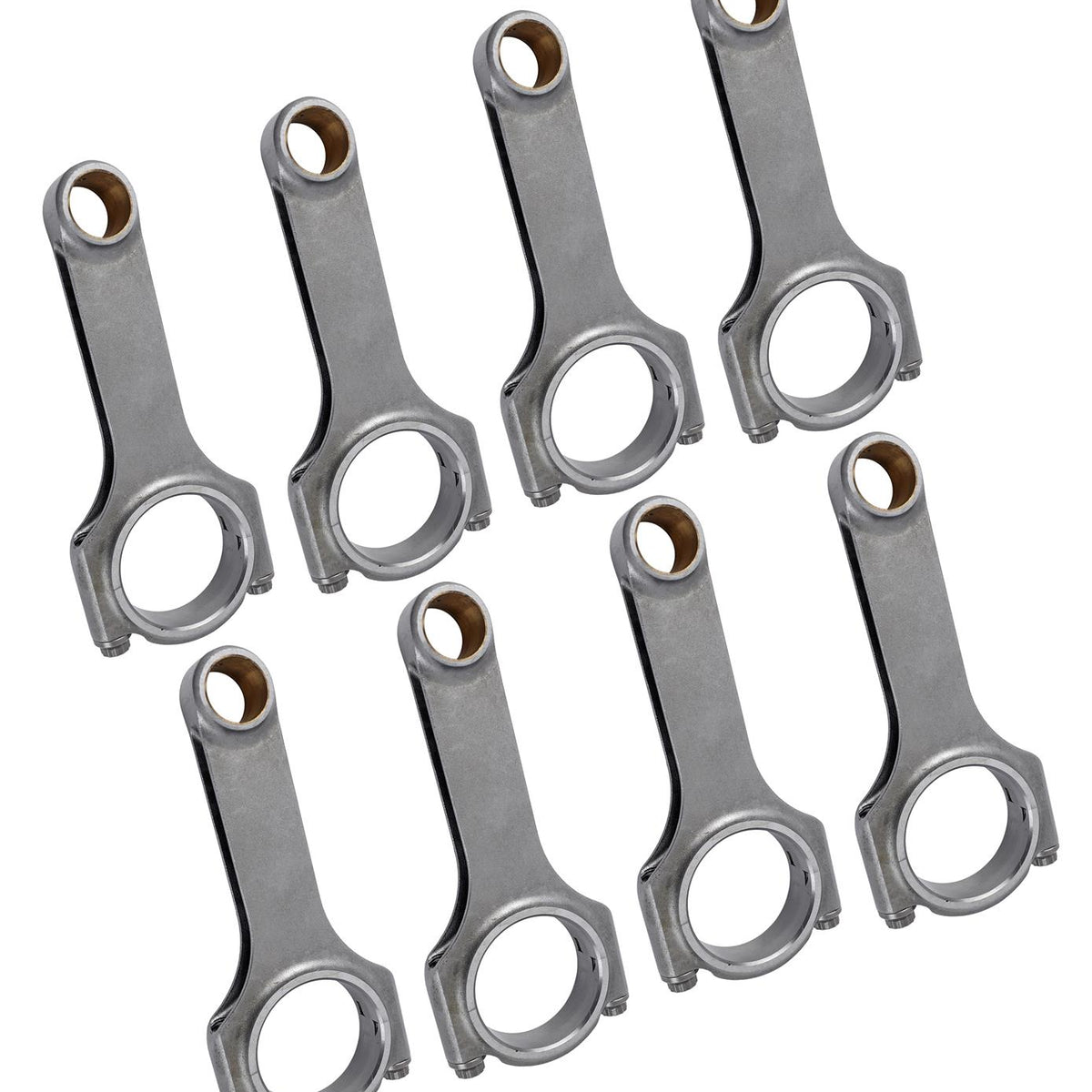 CONROD SET CHEV SB FORGED 4340 H BEAM 6.00" SMALL JOURNAL ARP L19 BOLT ...